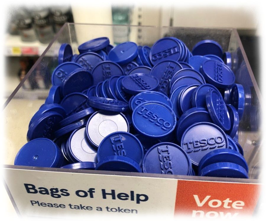 Tesco Blue Discs - Stinchcombe Village Website